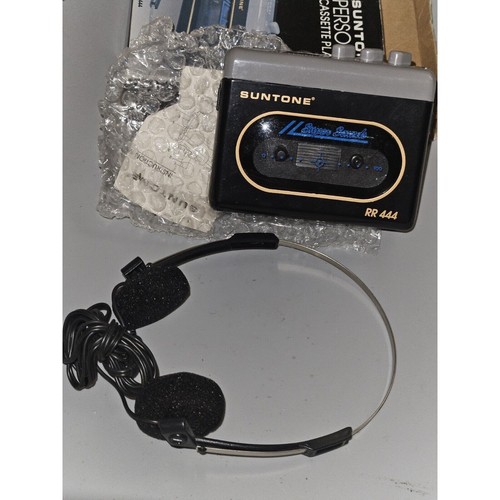 Vtg 1993 Suntone RR 444 Cassette Player W/Headphones NOS R1 | eBay