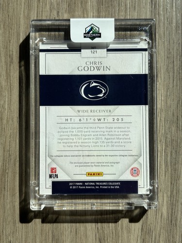 2017 National Treasures Collegiate Football Chris Godwin RPA /99 #121 ...