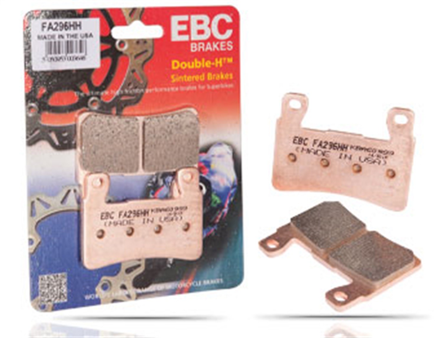 EBC Motorcycle Brakes FA458HH Double-H Sintered Pads Fits FLSTSB Cross ...