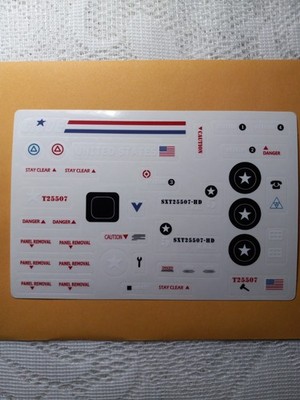 Mobat Tank Sticker Sheet, New Repro, Peel & Stick! Some Cut And Trim ...