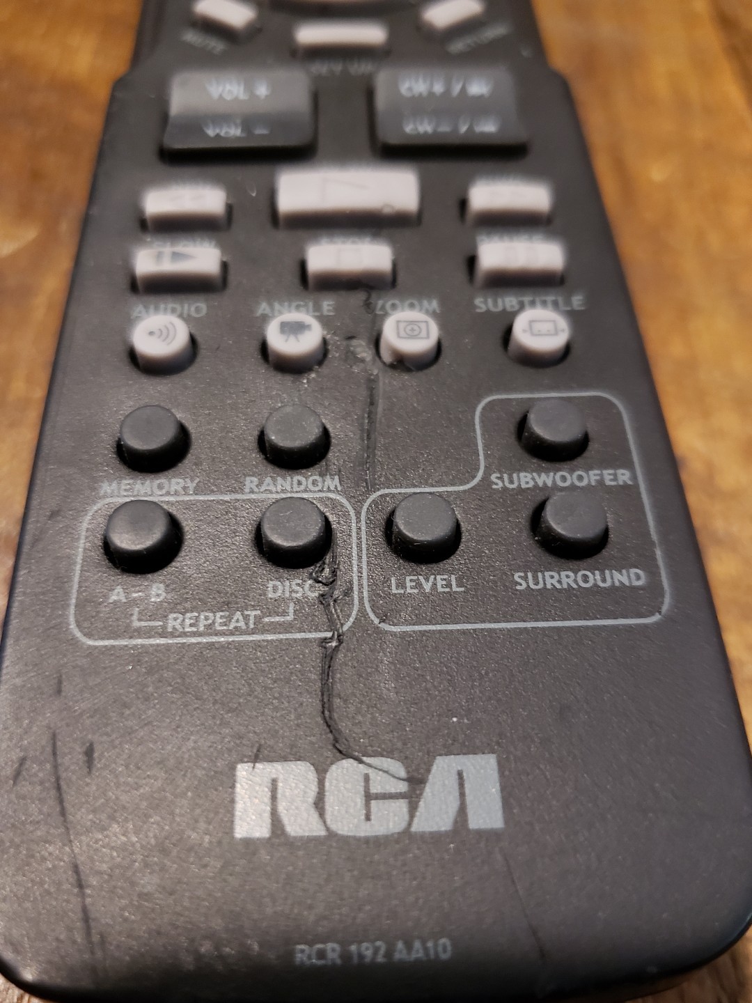 RCA RCR192AA10 Home Theater DVD Remote Control for RTD3131 RTD3133 ...