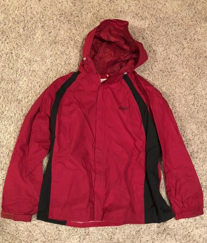 Coleman Mens SoftShell Camping Jacket Red XL Coat Lightweight Hooded | eBay