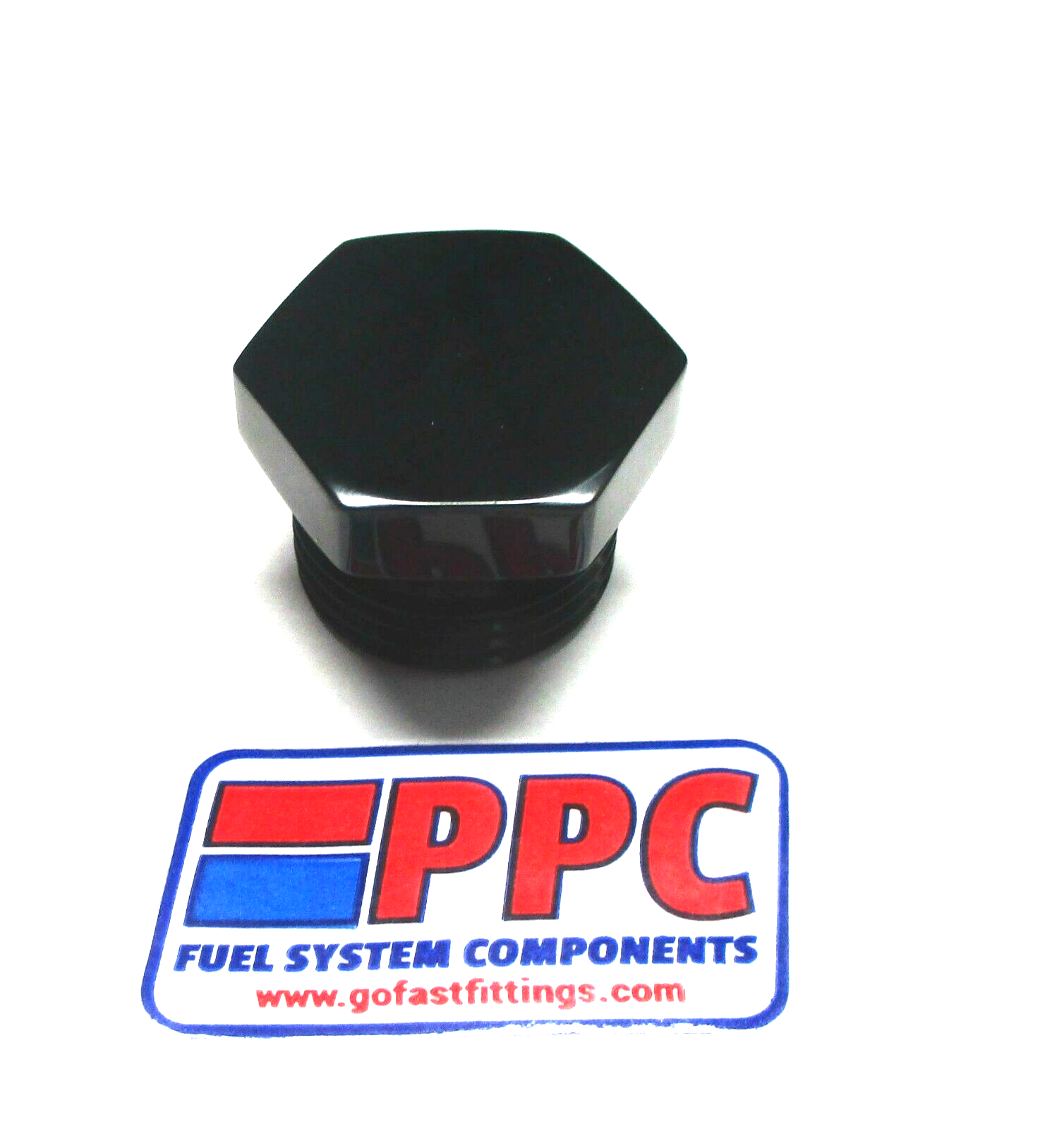 10 an (7/8"-14) o ring boss Port Plug w/ Hex Head Show Polish Black ...