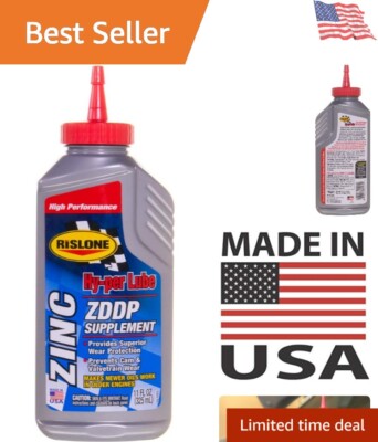 Engine Oil Additive 11oz Zinc ZDDP Flat Tappet Camshaft Protects ...