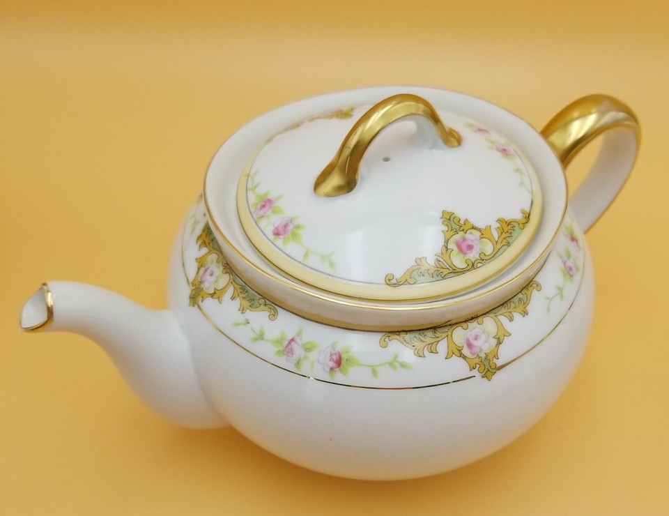 Vintage NORITAKE MORIMURA 7 pcs. Tea Set (Teapot, Creamer & Sugar Dish ...