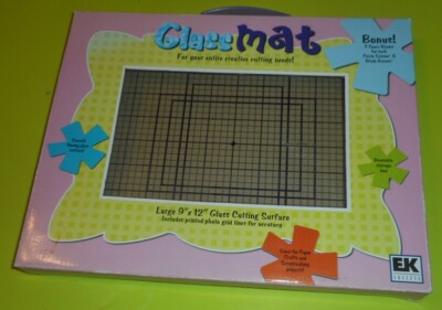 EK Success 9”x 12” Glass Mat Cutting Surface Scrapbook Crafting ...