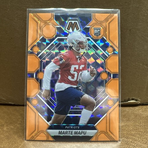 2023 Mosaic MARTE MAPU RC Orange Fluorescent 20/25 Patriots Rookie #345 ...