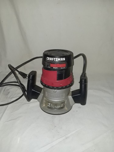 Sears Craftsman Router 315.175040 -1 1/2 HP 25,000 RPM 8.0 AMP Built In ...