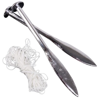 2 x BUILDERS LINE PINS 160mm Heavy Duty Brick Layers Laying Building ...