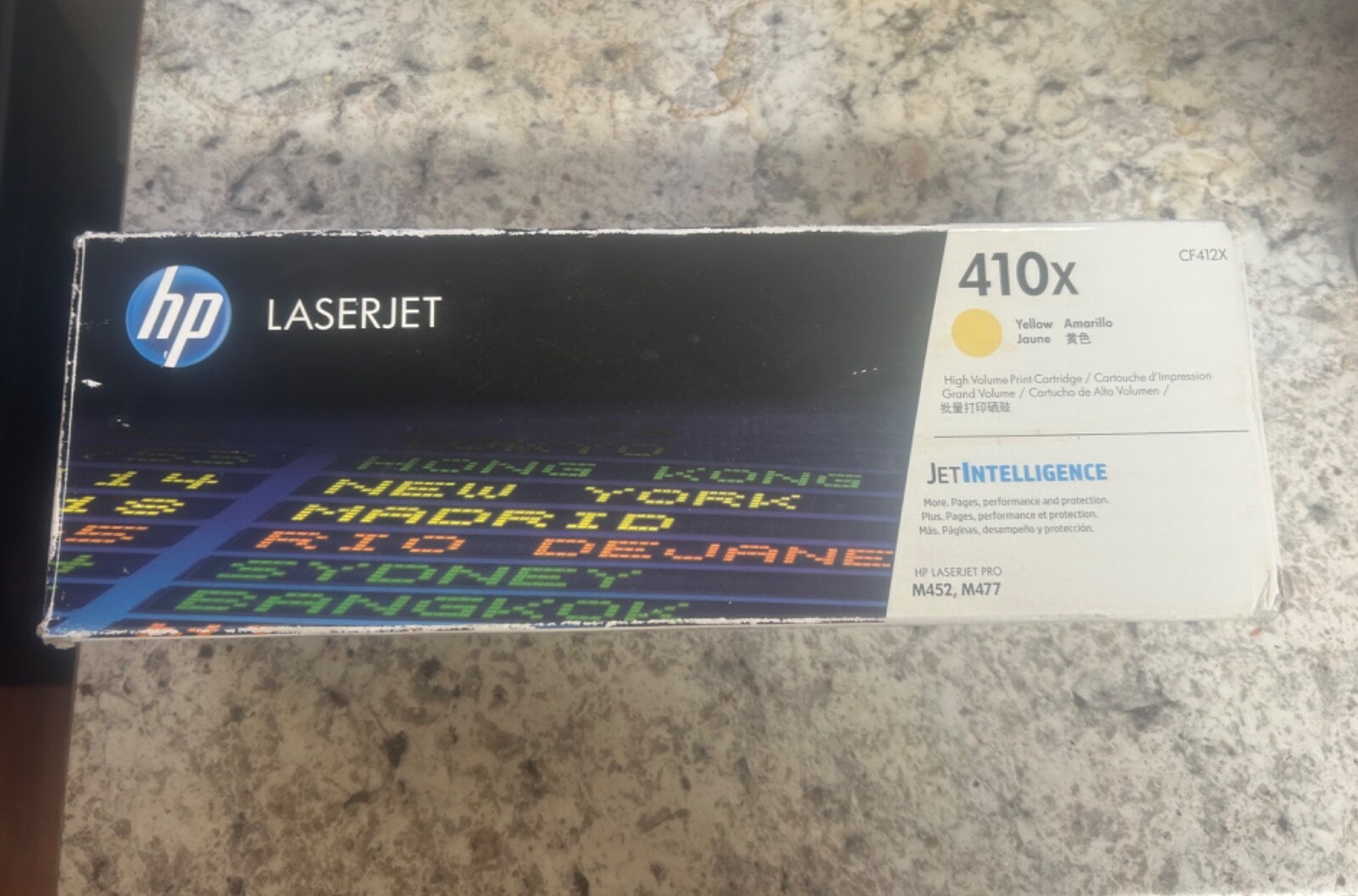 Genuine HP 410X Yellow High Yield Toner Cartridge (CF412X) 889296531654 ...