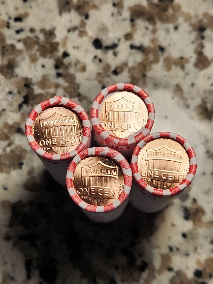 2025 P Lincoln Cent Shield Pennies 4 rolls uncirculated | eBay