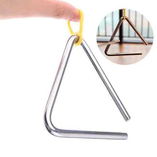 4/5/6/7/8/9/10 Inch Hand Percussion Instrument Musical Steel Triangle ...