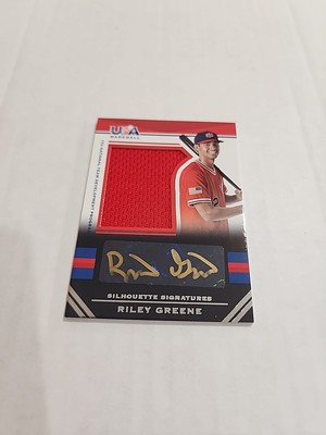 RILEY GREENE 2017 Panini USA Stars Stripes Patch Auto /43 Tigers ...