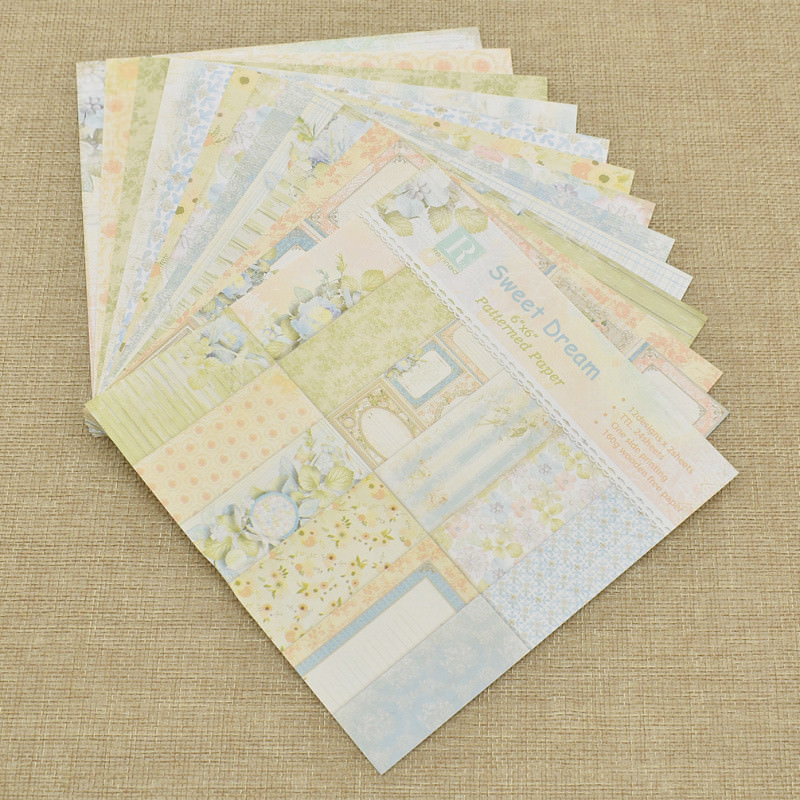 Paper Pad Card Different Patterns Making Background Scrapbook Crafts 1 ...