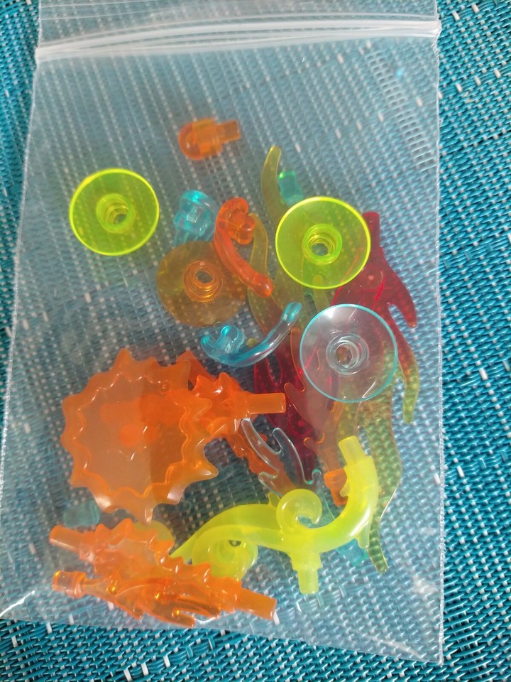 LEGO random Lot of 10+ Translucent Red and Orange Fire Flame, water ...