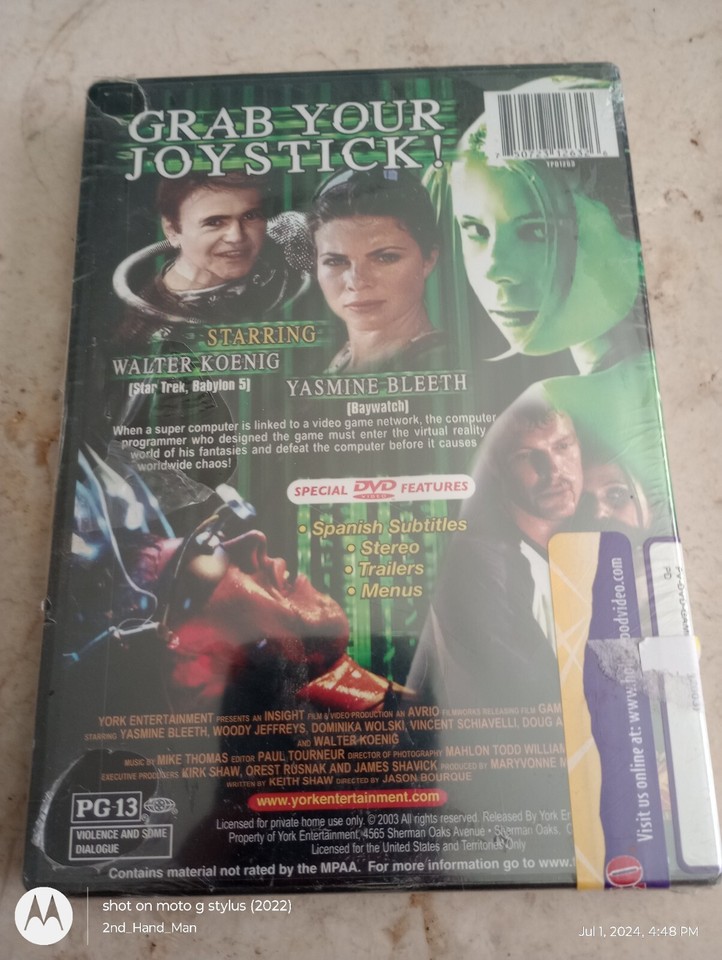 2003 GAME OVER YASMINE BLEETH WALTER KOENIG DVD *RESEALED HOLLYWOOD ...