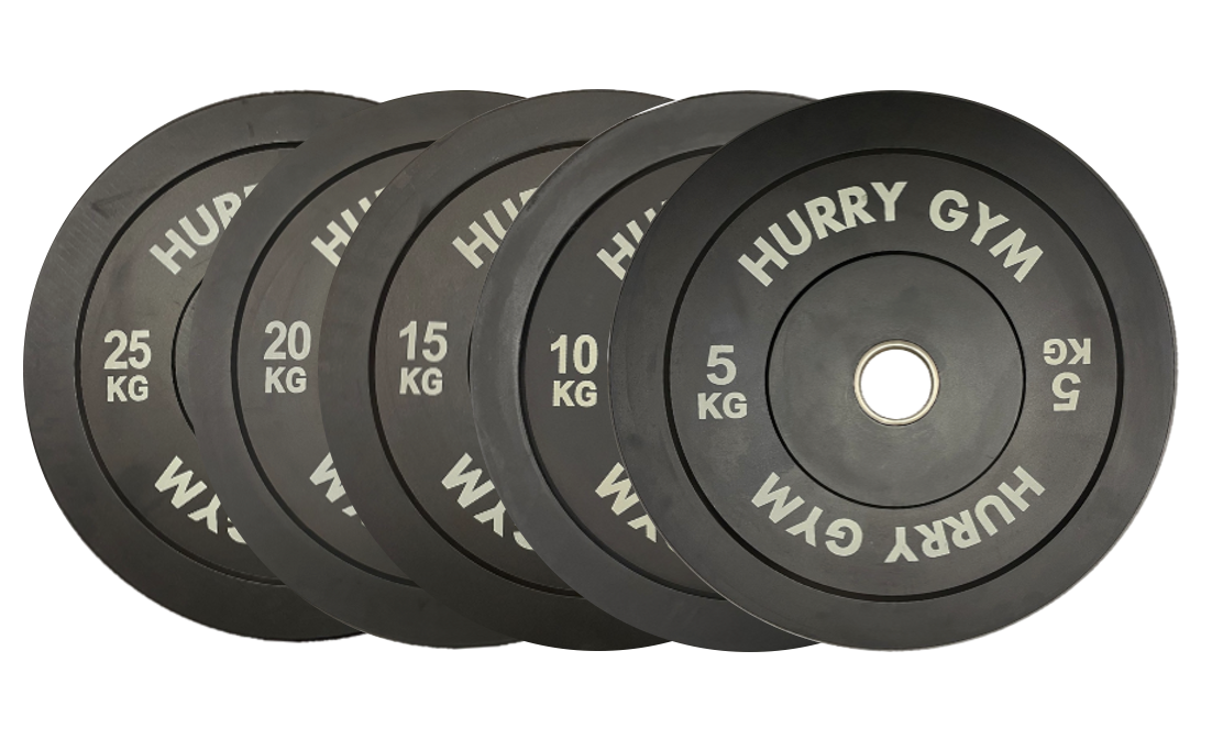 Olympic Weight Plates Rubber Bumper Plate Sets Barbell 5kg 10kg 15kg ...