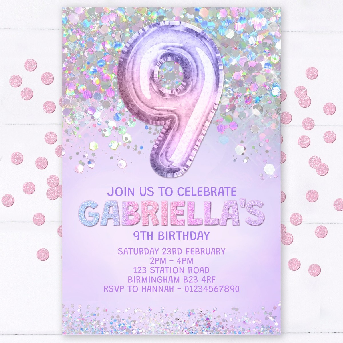 Birthday Party Invitations 9 Year Olds