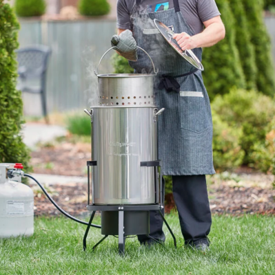 Outdoor Steamer Cookers Outdoor Deep Fryer Barton Propane 30 Qt.