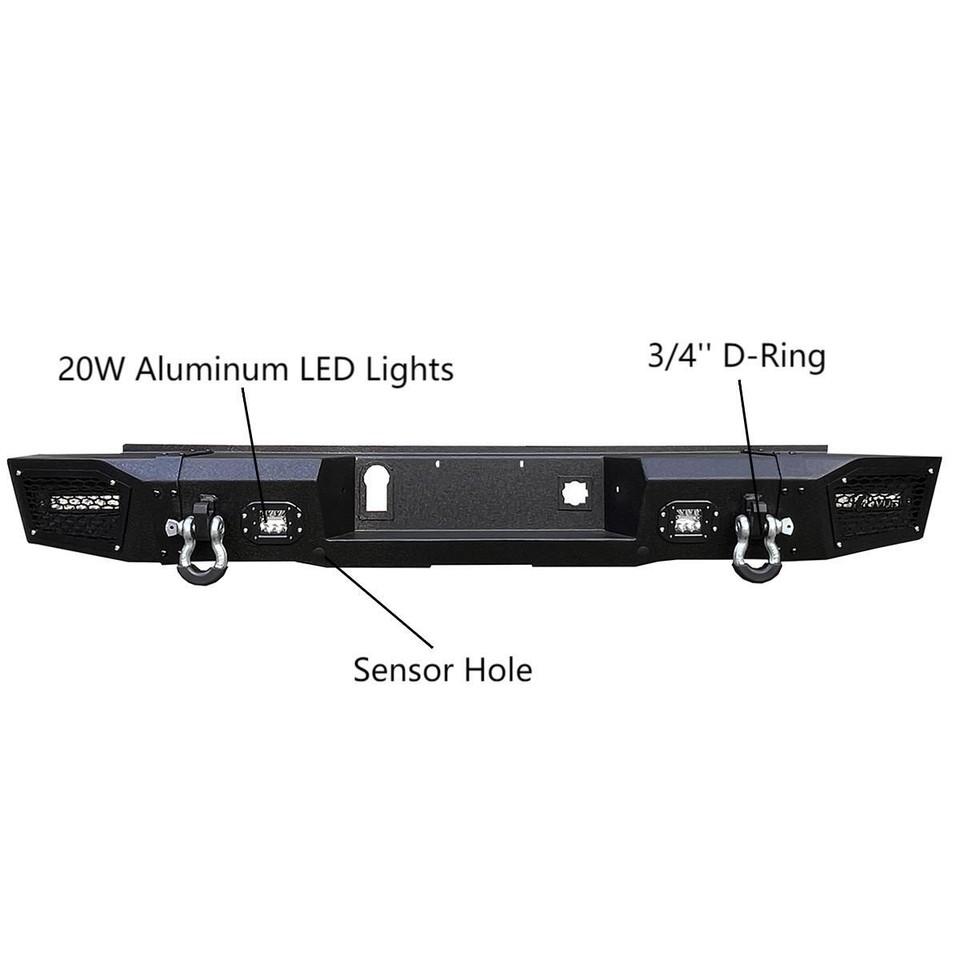 For 2015-2019 Chevy Silverado 2500 3500 Front or Rear Bumper with D ...