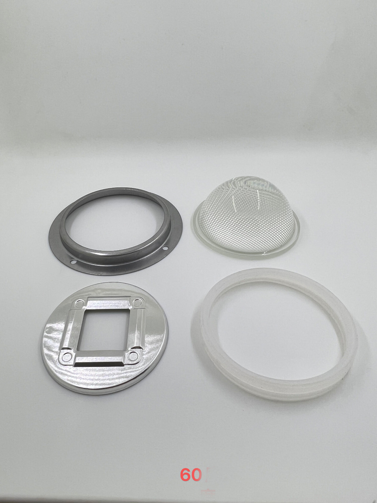 78mm Led Optical Glass Lens Reflector 30- 120 Degree for High Power LED ...