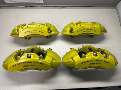 C8 Corvette Yellow Caliper Set GM like new 84733238 84733237 87824210 ...