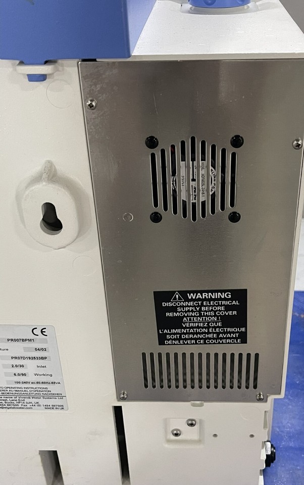 Elga PR007BPM1 PureLab Prima Water Purification System | eBay