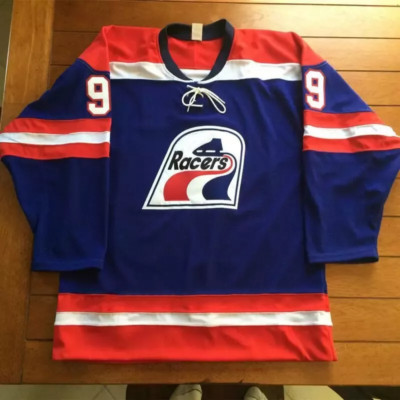 Custom Retro Indianapolis Racers Gretzky #99 Hockey Jersey Blue Sewn ...