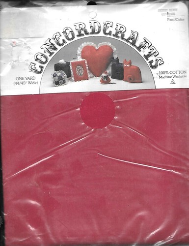 Concord Crafts #697-95596 - 100% Cotton Wild Berry (Red) - 36 x 45 ...