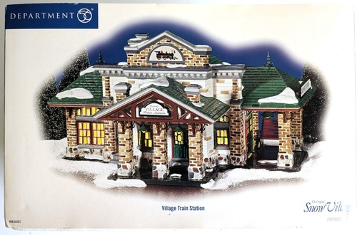 Department 56 Village Train Station # 56.55331 Mint in Box O Scale ...