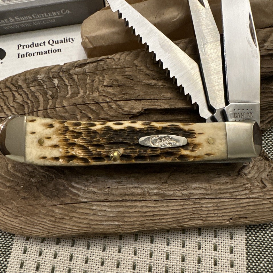 Case XX Hunter Trapper Amber Bone Complete In Box 2020 NOS | eBay