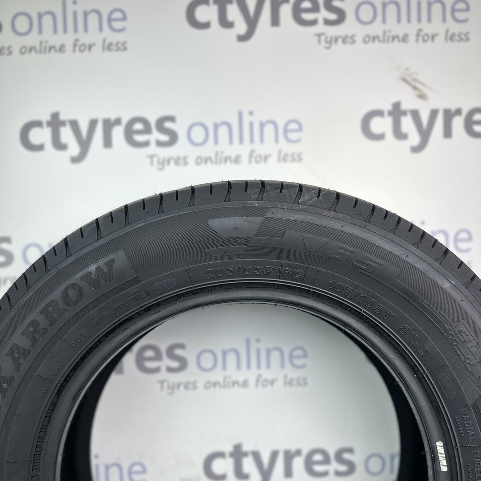 4X New 205 65 16c 205/65R16c VAN TYRES 107/105T BLACKARROW V65 *C/B ...