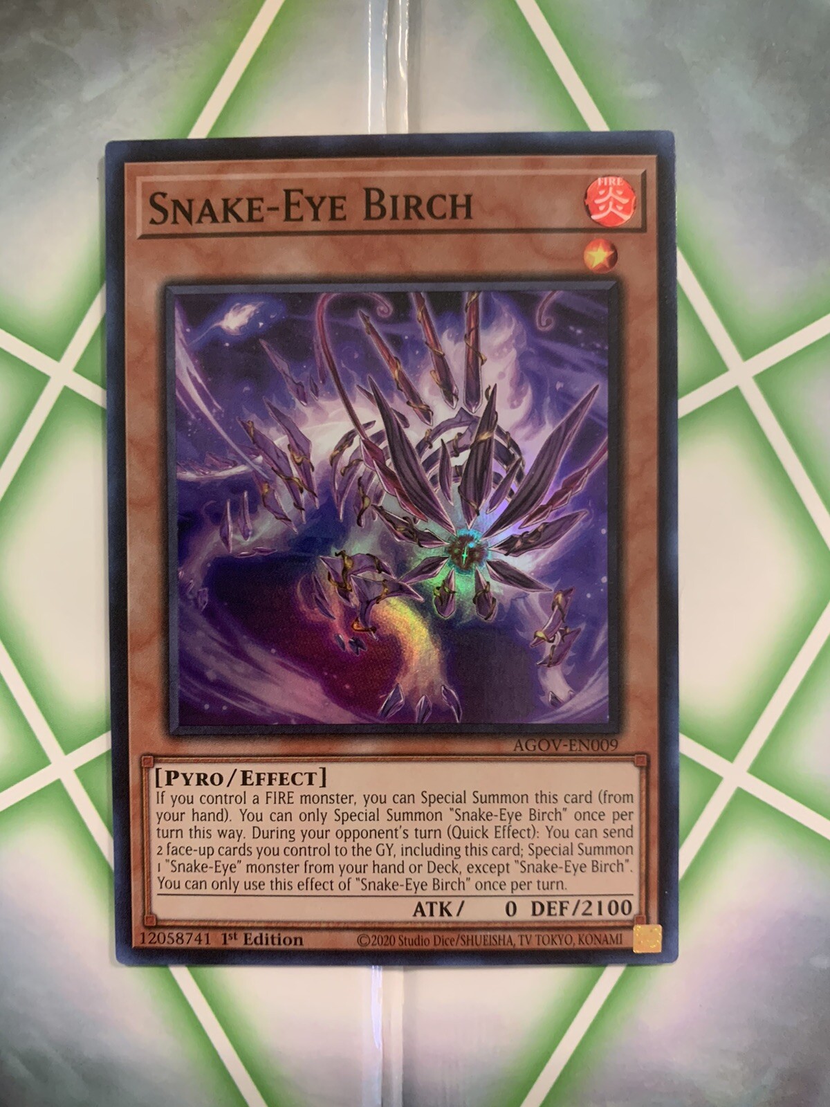 Yu-gi-oh! TCG 1x Snake-Eye Birch AGOV-EN009 SUPER x1 YUGIOH! NM | eBay
