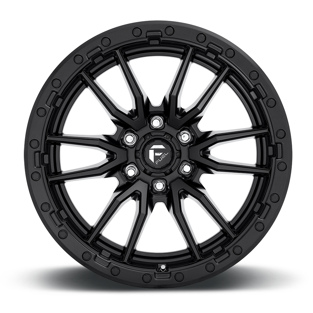 Set 4 Fuel D679 Rebel 20x10 6x5.5 Matte Black Wheels 20" -18mm Rims | eBay