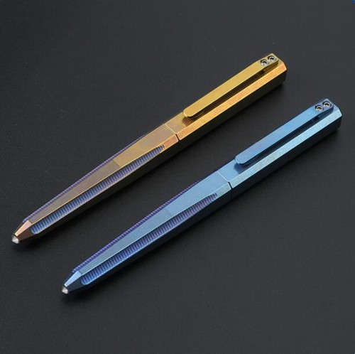 New Titanium Ball Point Pen Ballpoint Gel Pen EDC Pocket Broken Window ...