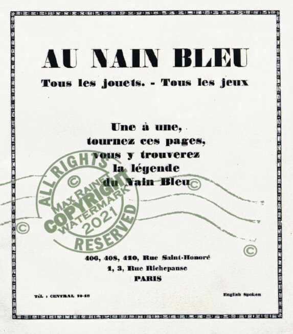 Au Nain Bleu (1930) Jouets * Catalogue * French toys dolls Lenci ...