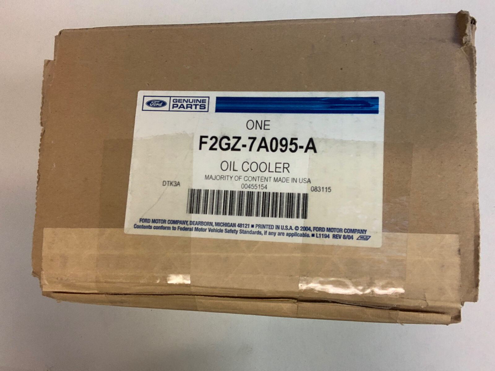 Ford F2GZ7A095A Genuine OEM Oil Cooler for sale online | eBay