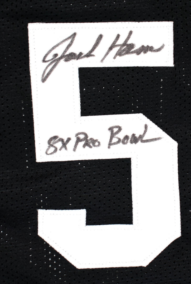 Jack Lambert Jack Ham Andy Russell Signed Black Pro Style Jersey ...