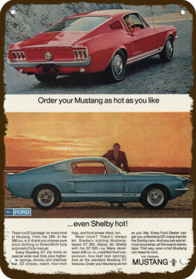 1967 SHELBY GT500 & Ford Mustang GT Fastback Car DECORATIVE REPLICA ...