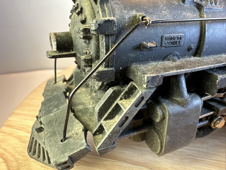 POSTWAR LIONEL O GAUGE 224 BLACKENED HANDRAILS 2-6-2 RUNS F/R WITH ...