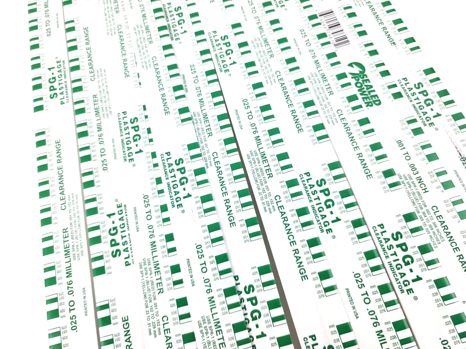 10pcs Plastigage Green Main Rod Bearing Clearance Gauge Indicator Tool ...