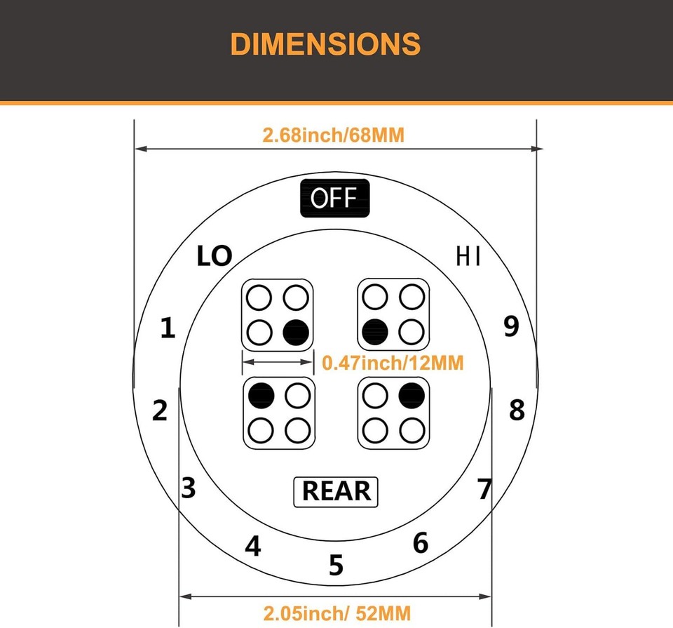 6 Stove Dials Sticker for Burner Cooktop Hob Cooker Top Oven Adhesive ...