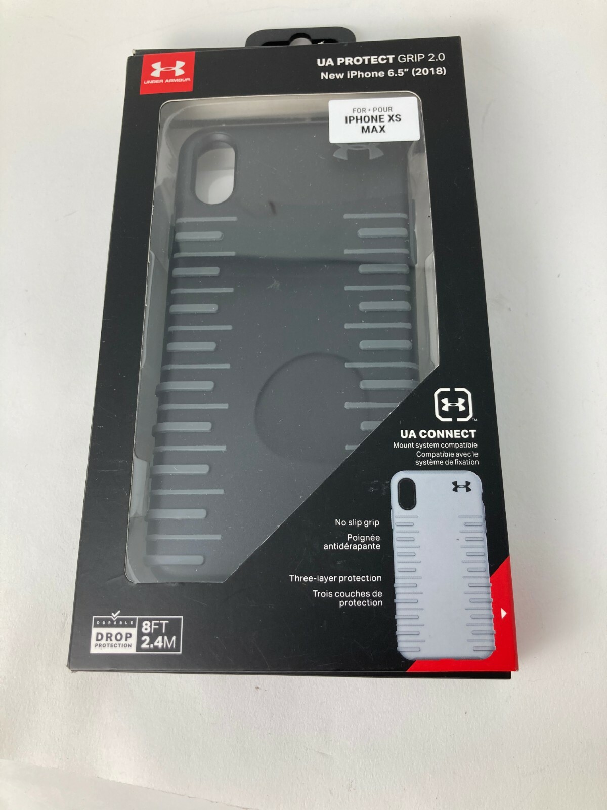 Under Armour UA Protect Grip Case for Apple iPhone XS Max 6.5" Gray ...