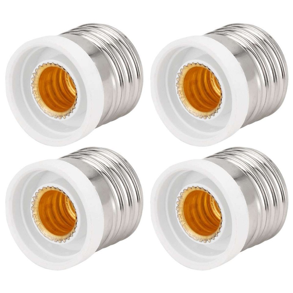 1-20Pc Light Bulb Socket Adapter Medium Base E26 to Candelabra E12 ...