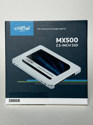 Crucial MX500 2TB Internal SATA 6GB 2.5'' (CT2000MX500SSD1) SSD - Retail 649528785077 | eBay