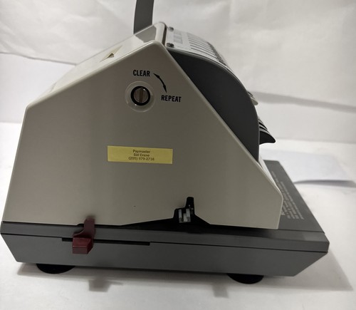 Paymaster 9000-8 Check Writer Money Order Machine “NO KEY” Works See ...