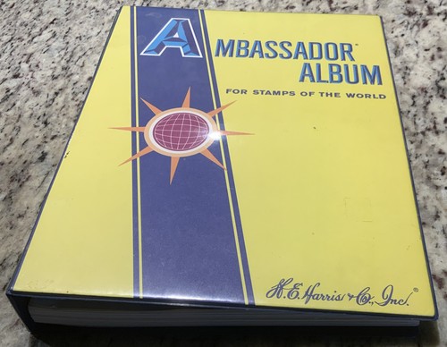Vintage H.E. Harris Ambassador Album For Stamps Of The World No Stamps ...