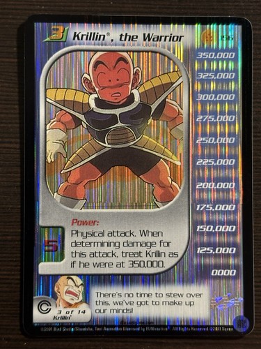 Krillin The Warrior HOLO FOIL Rare LIMITED 156 DBZ CCG Dragon Ball Z ...