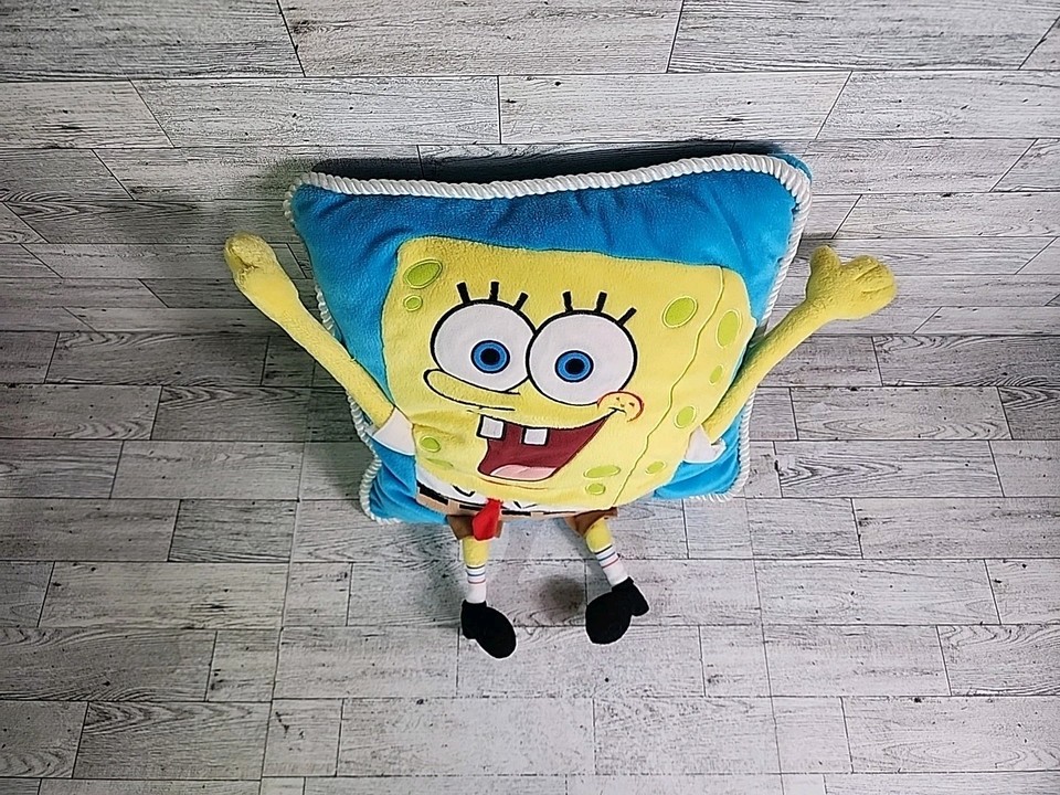 Spongebob Squarepants Plush Throw Pillow 12" Kids Cartoon Doll | eBay