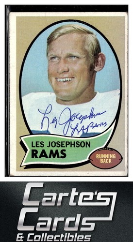 Les Josephson 1970 Topps #253 Los Angeles Rams TTM/IP Signed Auto | eBay